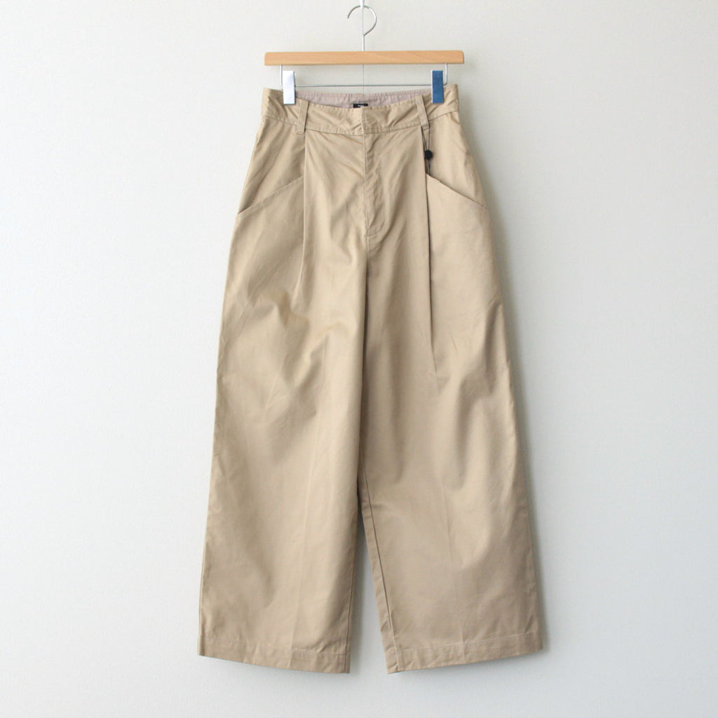Cotton Weapon Tuck Wide PT #020 Beige [TS233PT093] – DOKODO